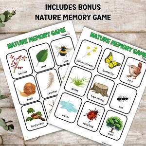 Nature Scavenger Hunt Games Activity Bundle for Kids, Printable Outdoor ...