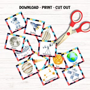 Outer Space Scavenger Hunt for Kids, Indoor or Outdoor Treasure Hunting ...