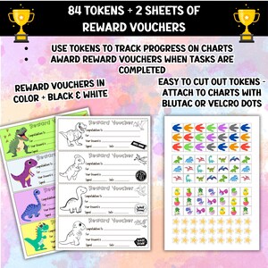 Dinosaur Reward Chart Bundle, Child Task Behaviour Tracker, Homeschool ...