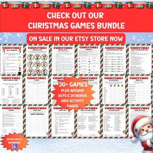 Christmas Party Game, Find the Guest Bingo, Office Ice-breaker Social ...