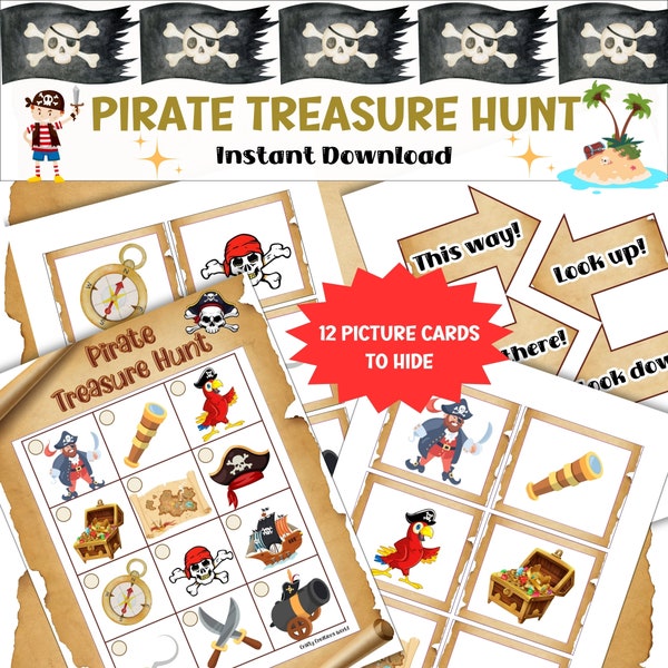Pirate Treasure Hunt - Etsy
