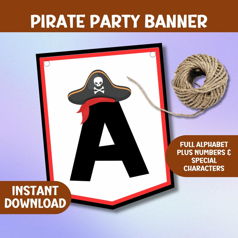 Pirate Banner - Etsy