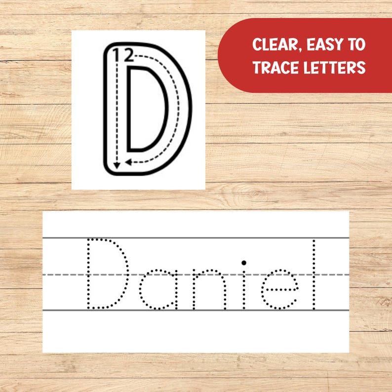 Custom Name Tracing Sheet, Handwriting Practice, Personalized Name ...