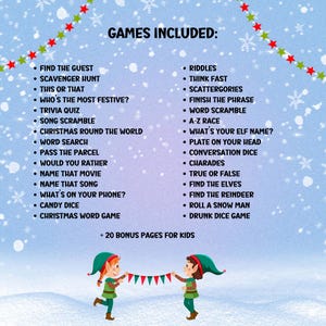 Christmas Game Bundle, Fun Family Activity, Festive Ice-breaker Social ...