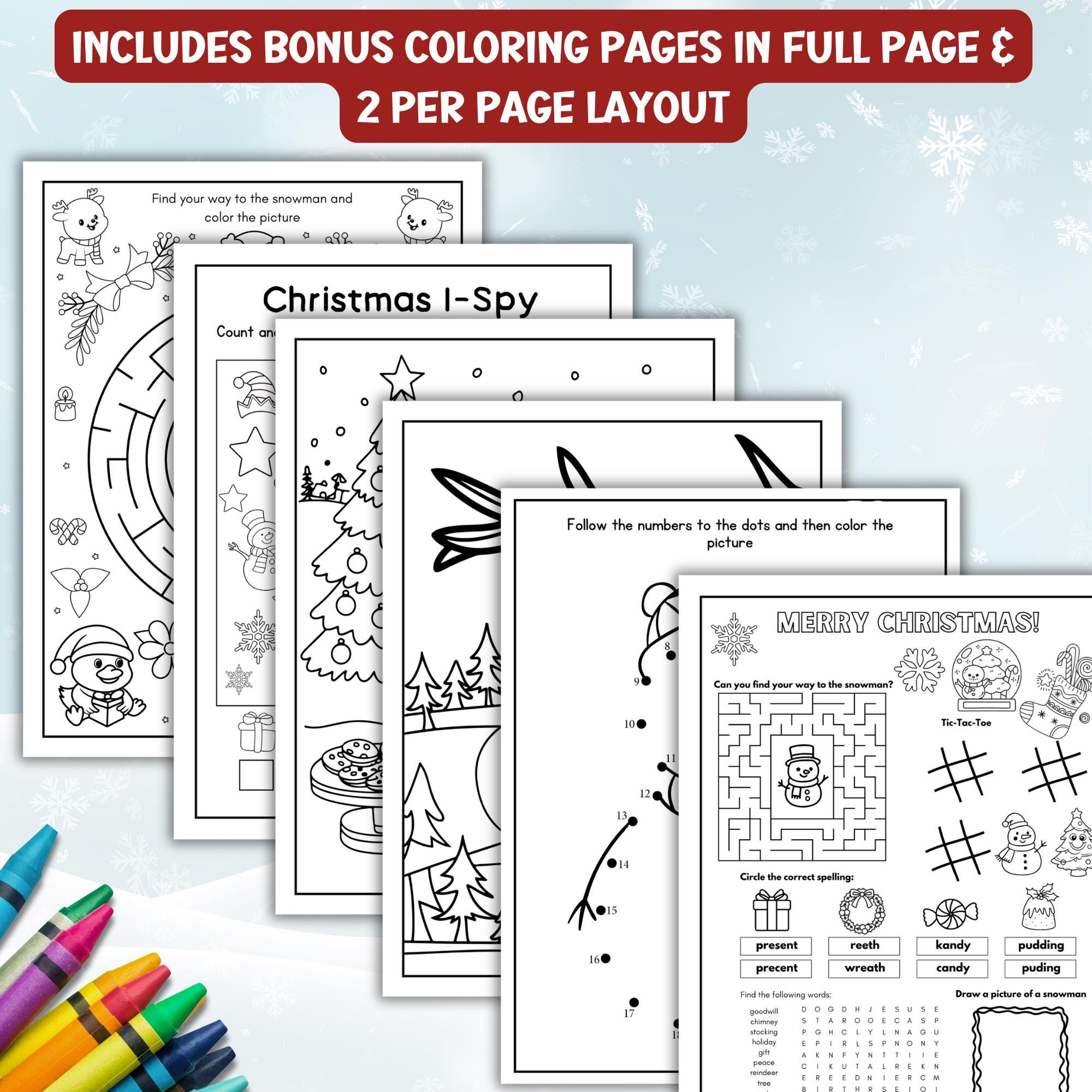 Snowman Hunt Party Game Printable, Christmas Scavenger Hunt for Kids ...