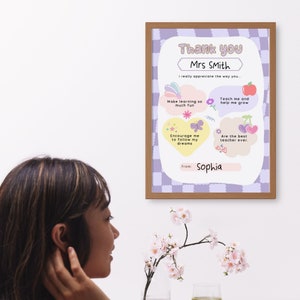 Teacher Appreciation Printable, Thank You Teacher Gift, All About My ...