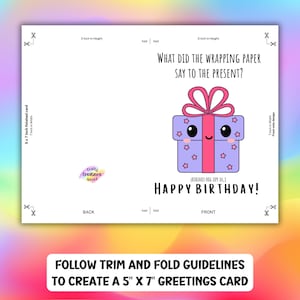 Birthday Cards Printable, Funny Joke Cards Bundle, Humorous Gift Tags ...