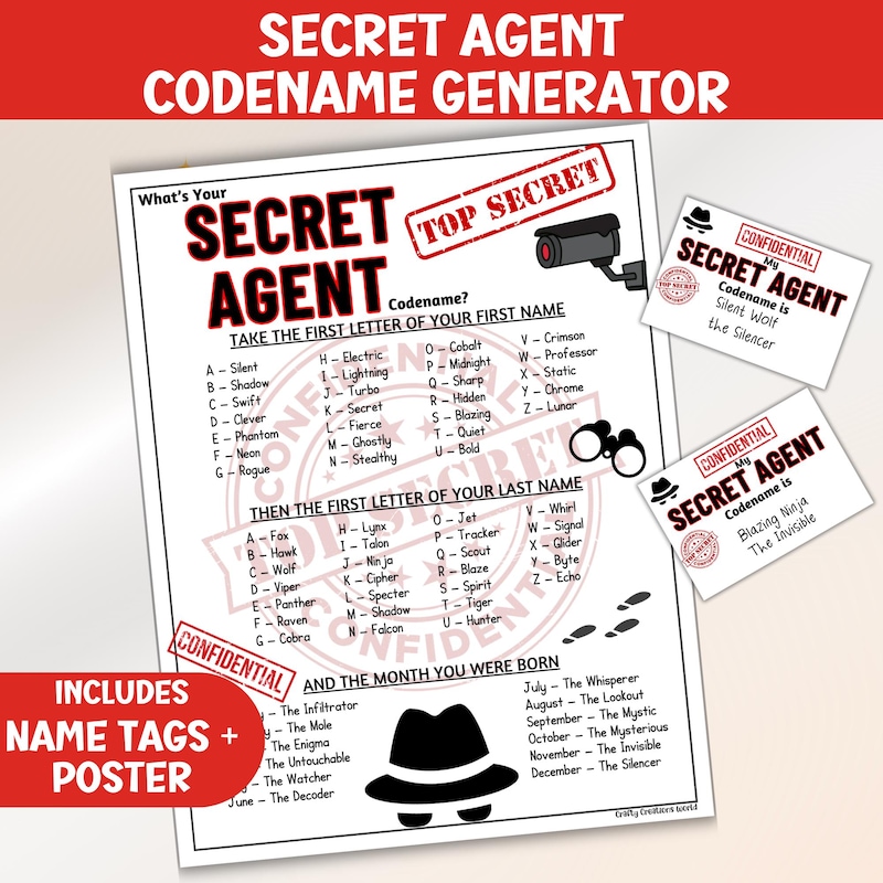 Secret Agent Party - Etsy