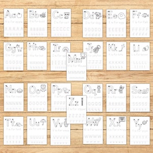 Alphabet Tracing Worksheets, Color and Writing Practice Pages ...