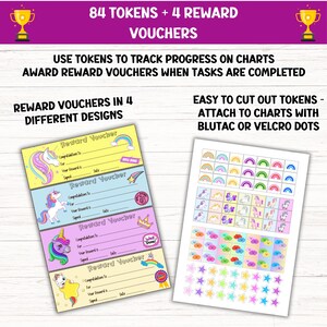 Unicorn Reward Chart, Child Task Tracker, Homeschool Sticker Chart ...