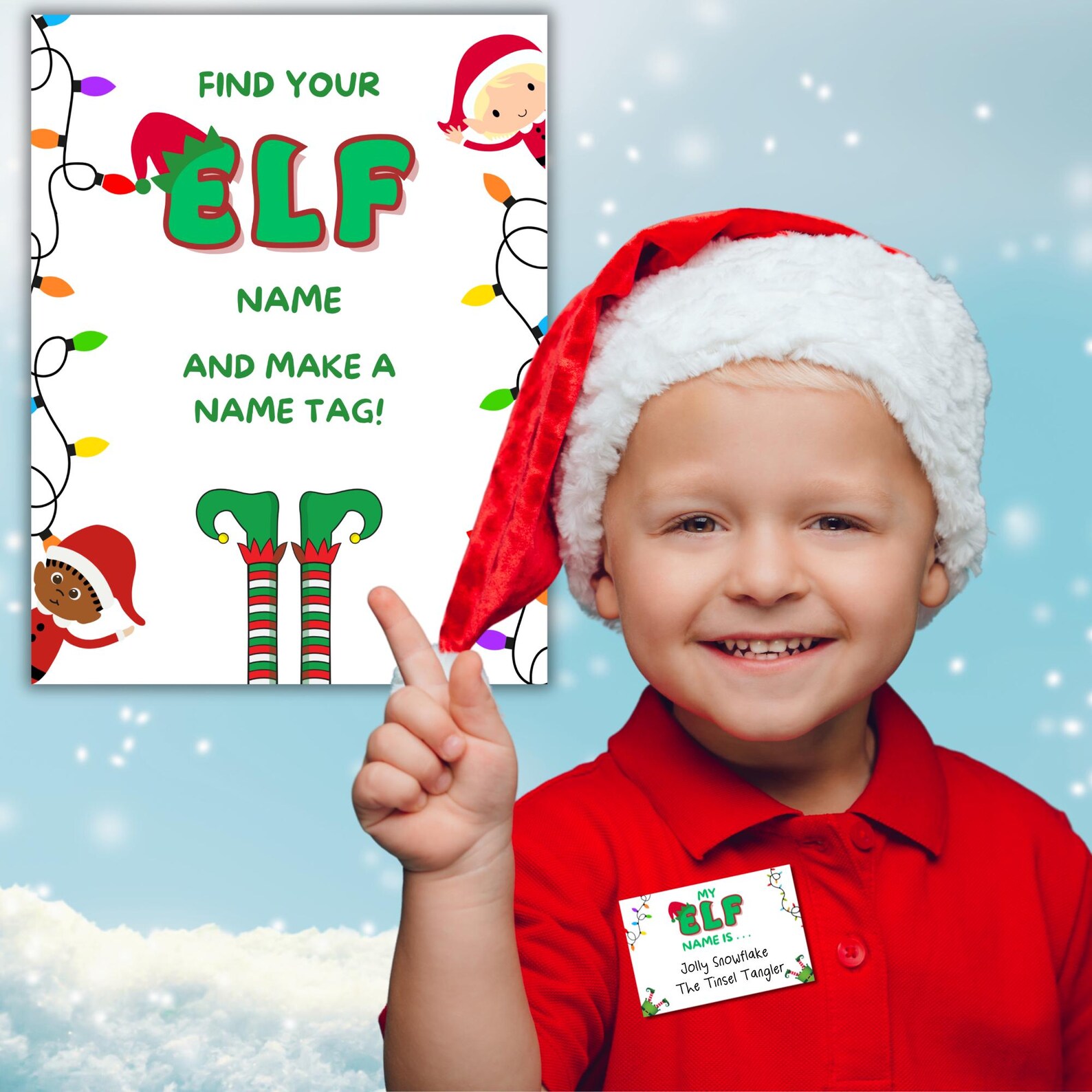 Elf Name Generator, Christmas Printable Game for Kids, What's Your Elf ...