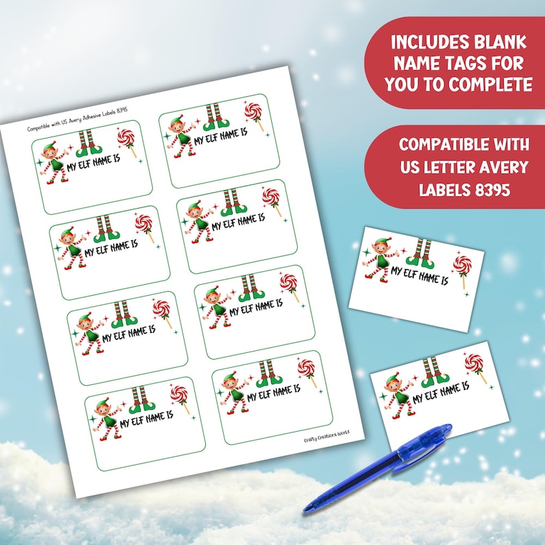 Whats Your Elf Name Christmas Game, Fun Name Generator Activity ...