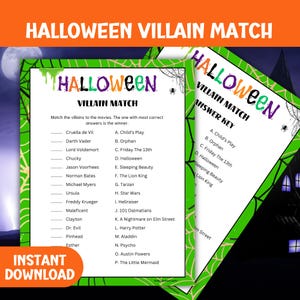 Festive Villains Quiz - Etsy