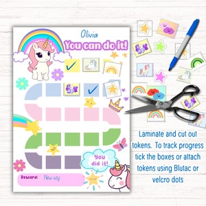Unicorn Reward Chart, Child Task Tracker, Homeschool Sticker Chart ...