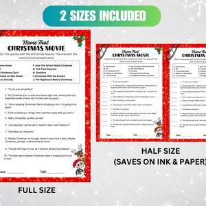 Name That Christmas Movie Party Printable Game, Fun Family Activity ...