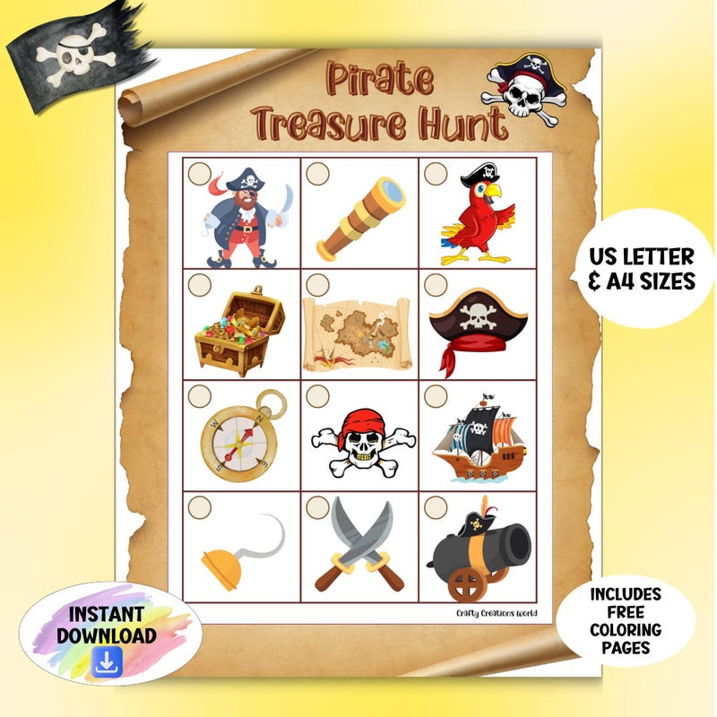 Pirate Treasure Hunt - Etsy