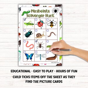 Kids Printable Scavenger Hunts Indoor Outdoor Treasure Seeking Games ...