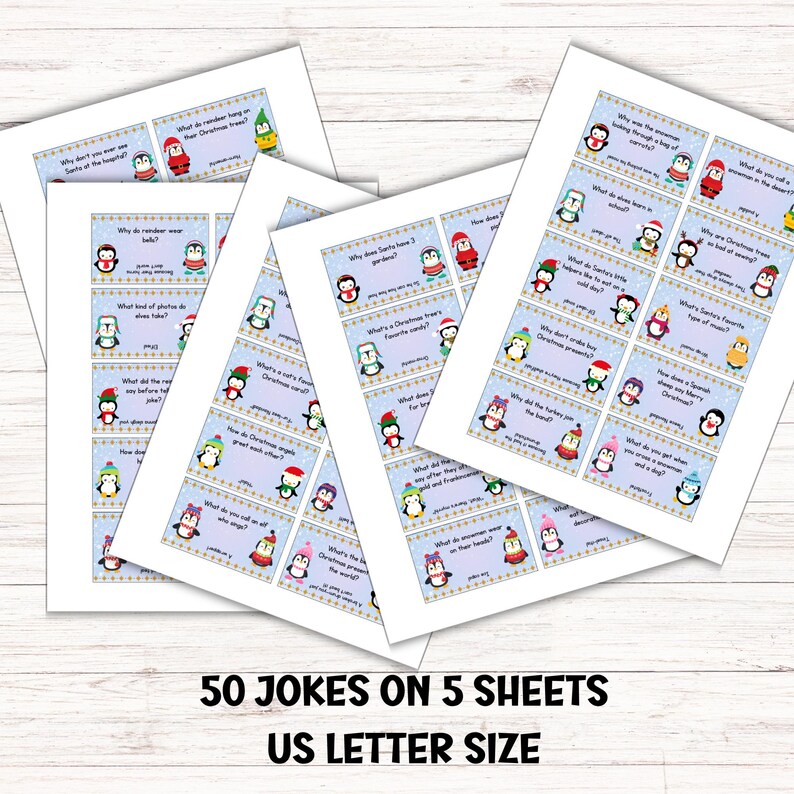 Christmas Jokes for Kids, 50 Lunchbox Notes Bundle, Family Friendly ...