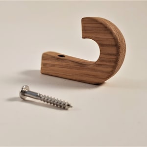 Small Oak Hook - Etsy