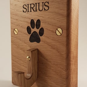 Personalised Lead Hook - Dog Lead Hook - Dog Leash Holder - Dog Lead ...