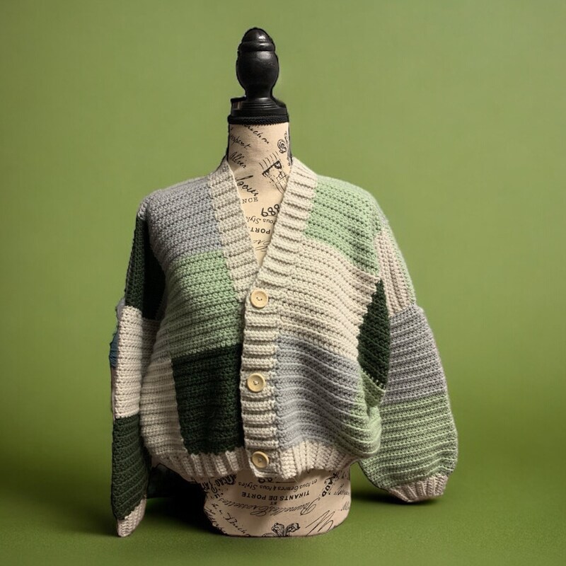 Patchwork Cardigan - Etsy