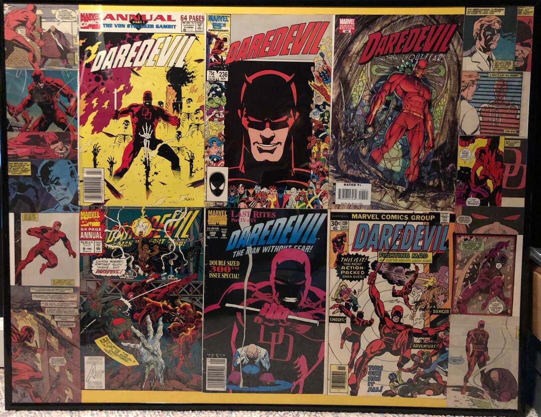 Daredevil Framed Comic Book Wall Art Marvel Kingpin Matt Murdoch ...