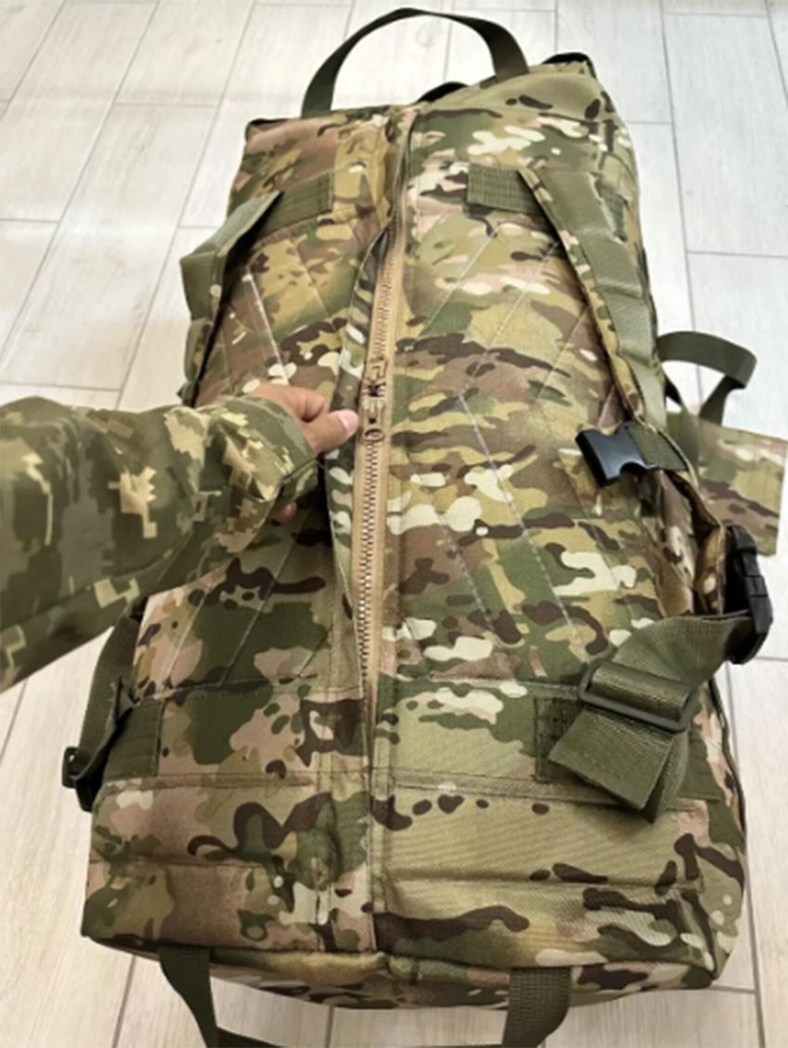 Reinforced Military Duffle Bag Backpack | 130L Tactical Gear | Cordura ...