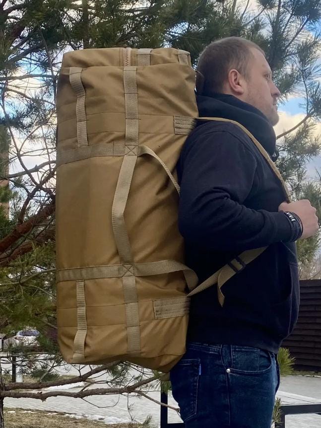 130L Tactical Duffle Backpack – Heavy-duty Military Gear Bag With MOLLE ...