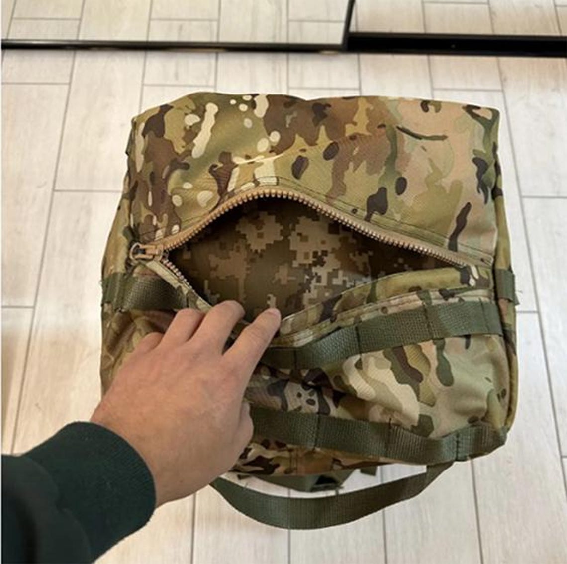 Reinforced Military Duffle Bag Backpack | 130L Tactical Gear | Cordura ...
