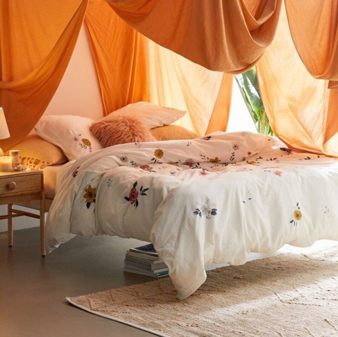 Handmade Bohemian Embroidered Comforter Cover Cotton Donna Cover Down ...