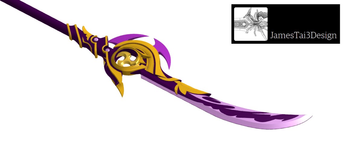 Genshin Impact Engulfing Lightning 3D Model STL File - Etsy