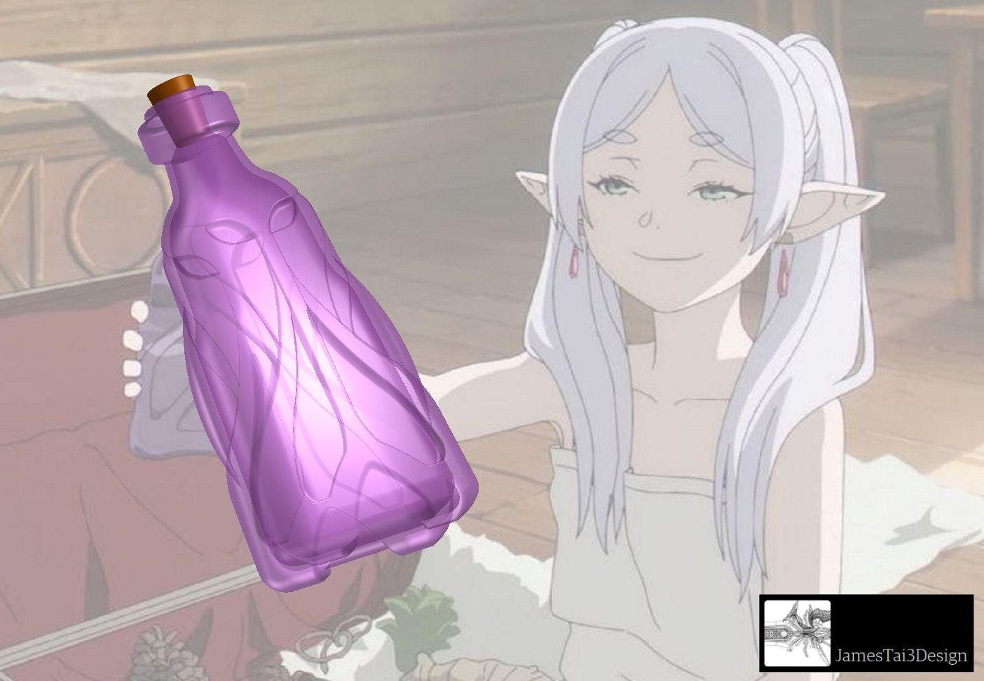 Frieren - Beyond Journey's End - Potion Dissolves Cloth Bottle (STL ...