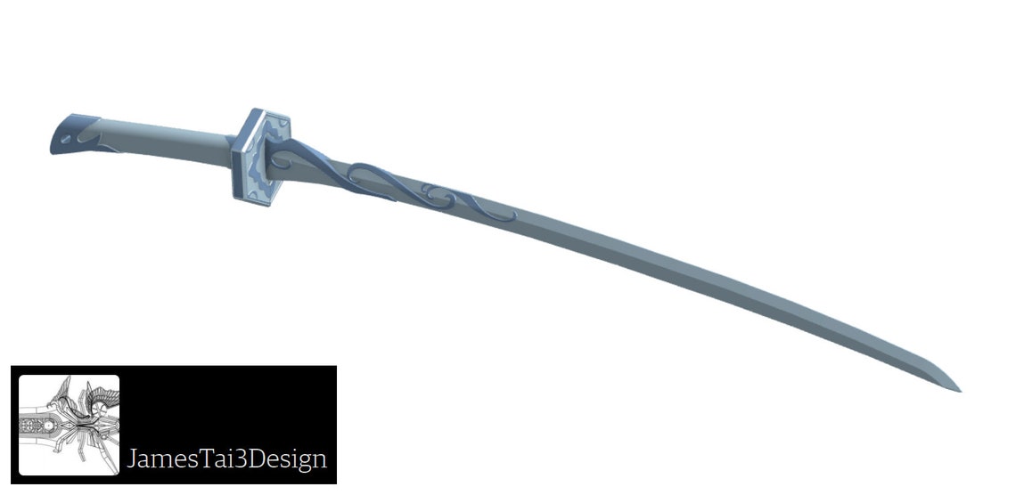 Genshin Impact Kamisato Ayato Sword 3D Model STL File - Etsy Canada