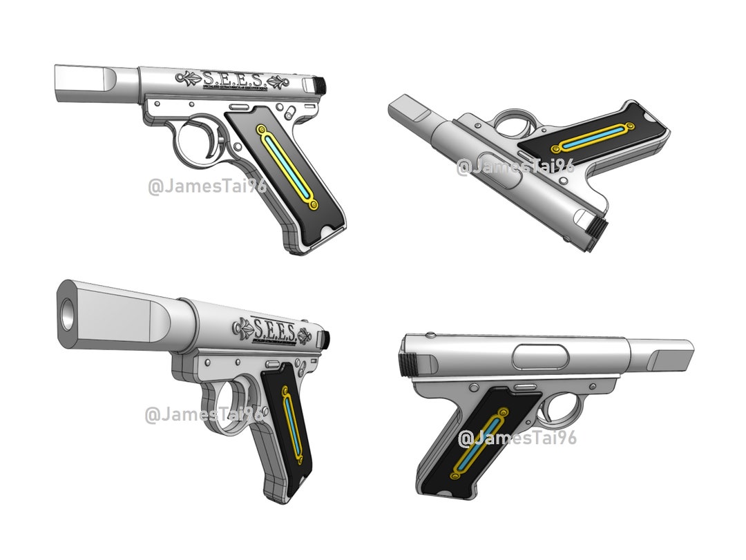 Persona 3 - Evoker Gun Prop 3D Model STL File - Etsy