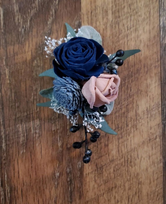 Flor De Boda Azul Y Ruborizada Diseña Tu Boda Con Color David