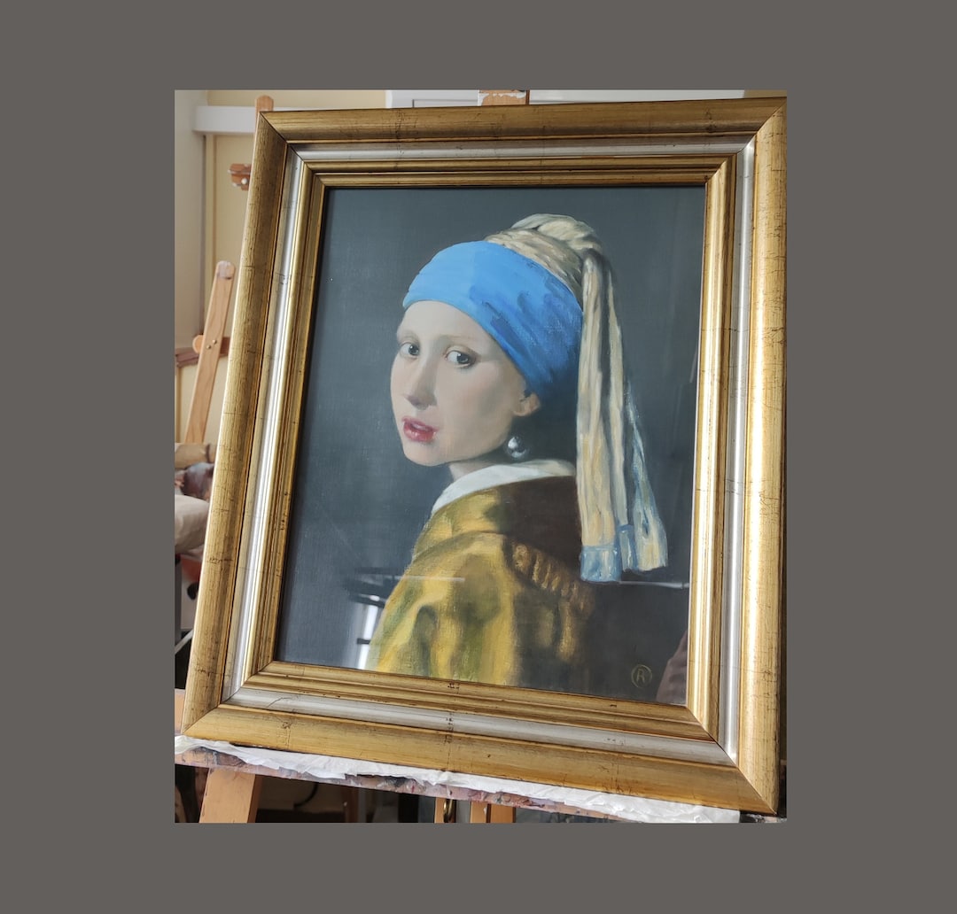 Art, Wall Art, Reproduction of Girl With a Pearl Earring, Vermeer, by ...