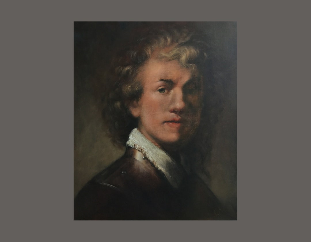 Art, Wall Art, Realistic Painting, Reproduction, Rembrandt Self ...