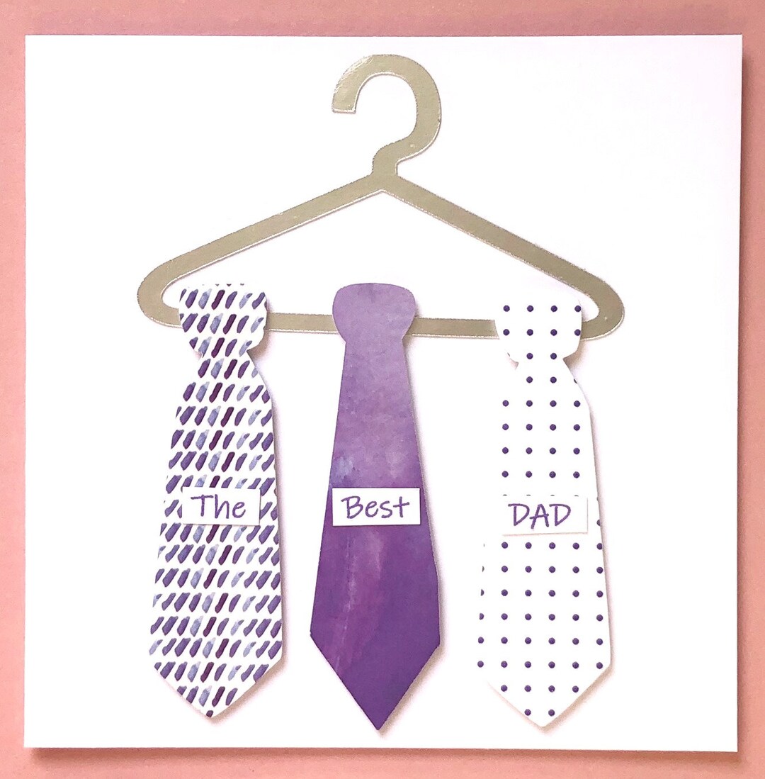 Hand Made Best Dad Card - Etsy