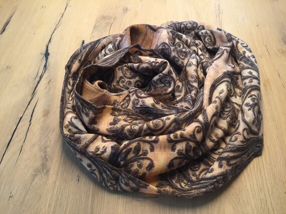 Noble Scarf Made of Wool / Silk Mixture in Densely Woven - Etsy