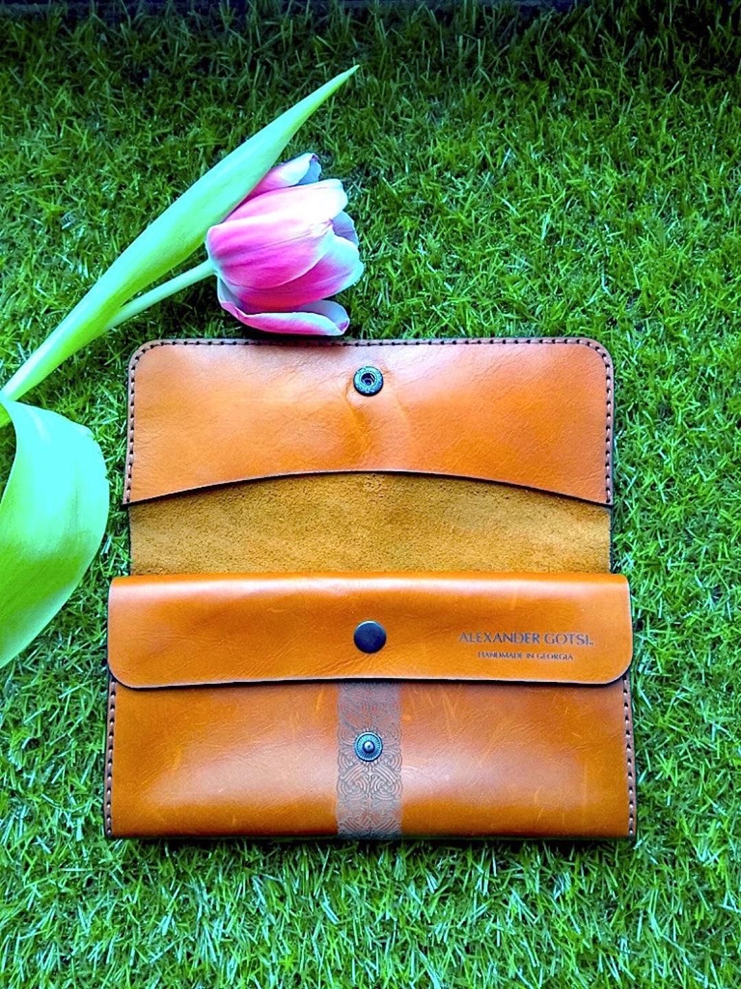 Monedero monedero monedero monedero genuino cuero verde verde verde ...