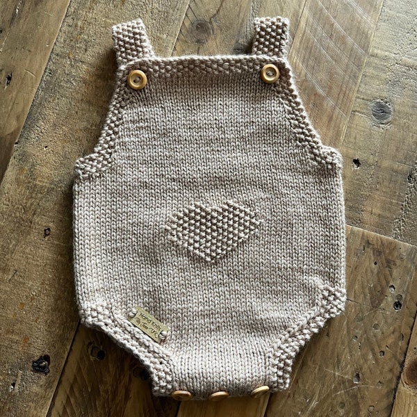 Knit Baby Romper - Etsy