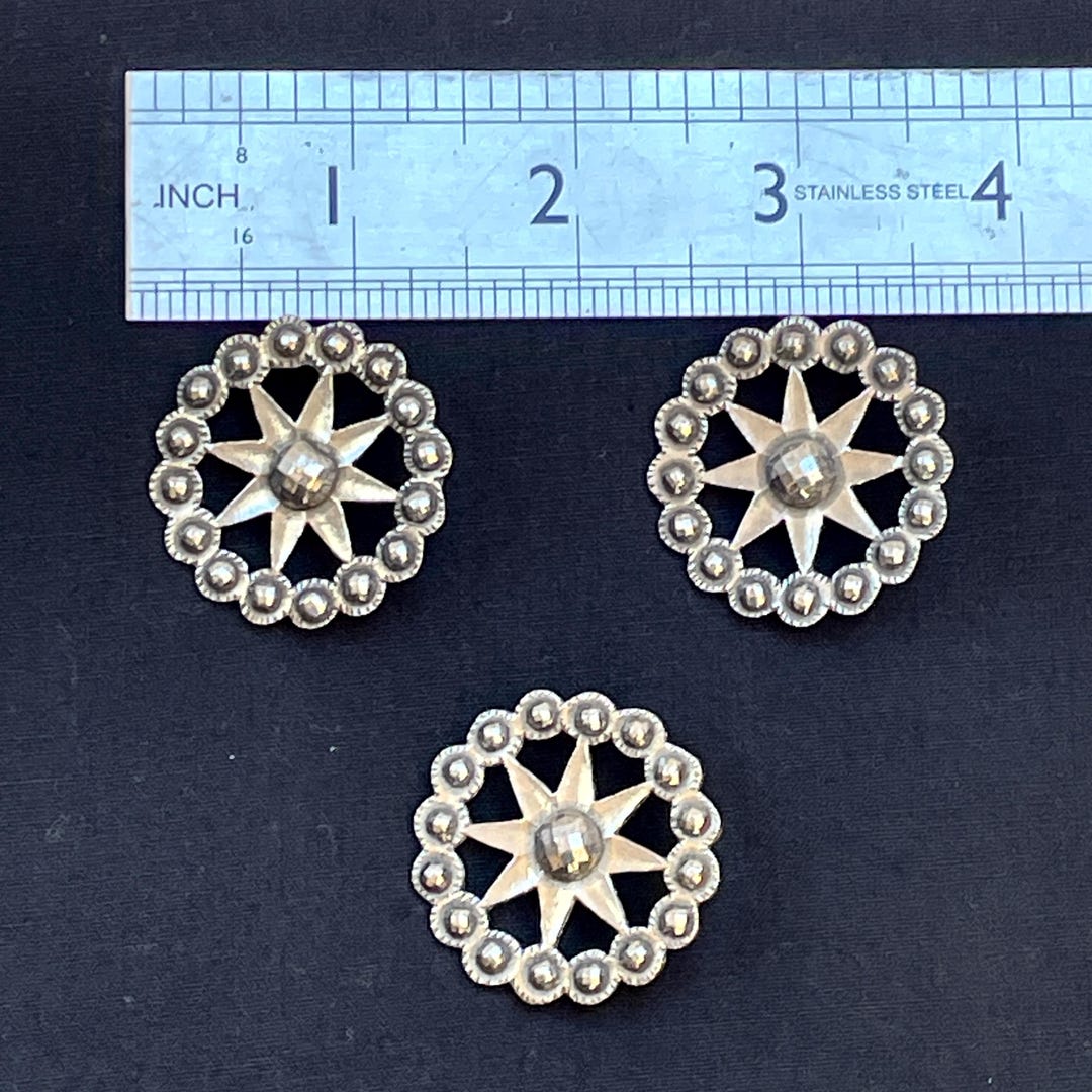 Set of Antique CUT STEEL BUTTONS - Etsy UK