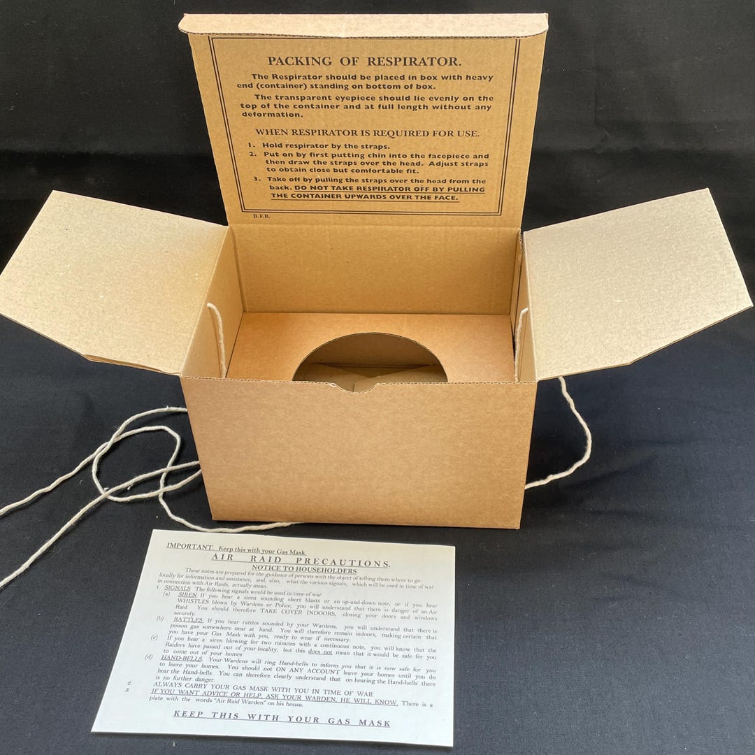 Ww2 Gas Mask And Box
