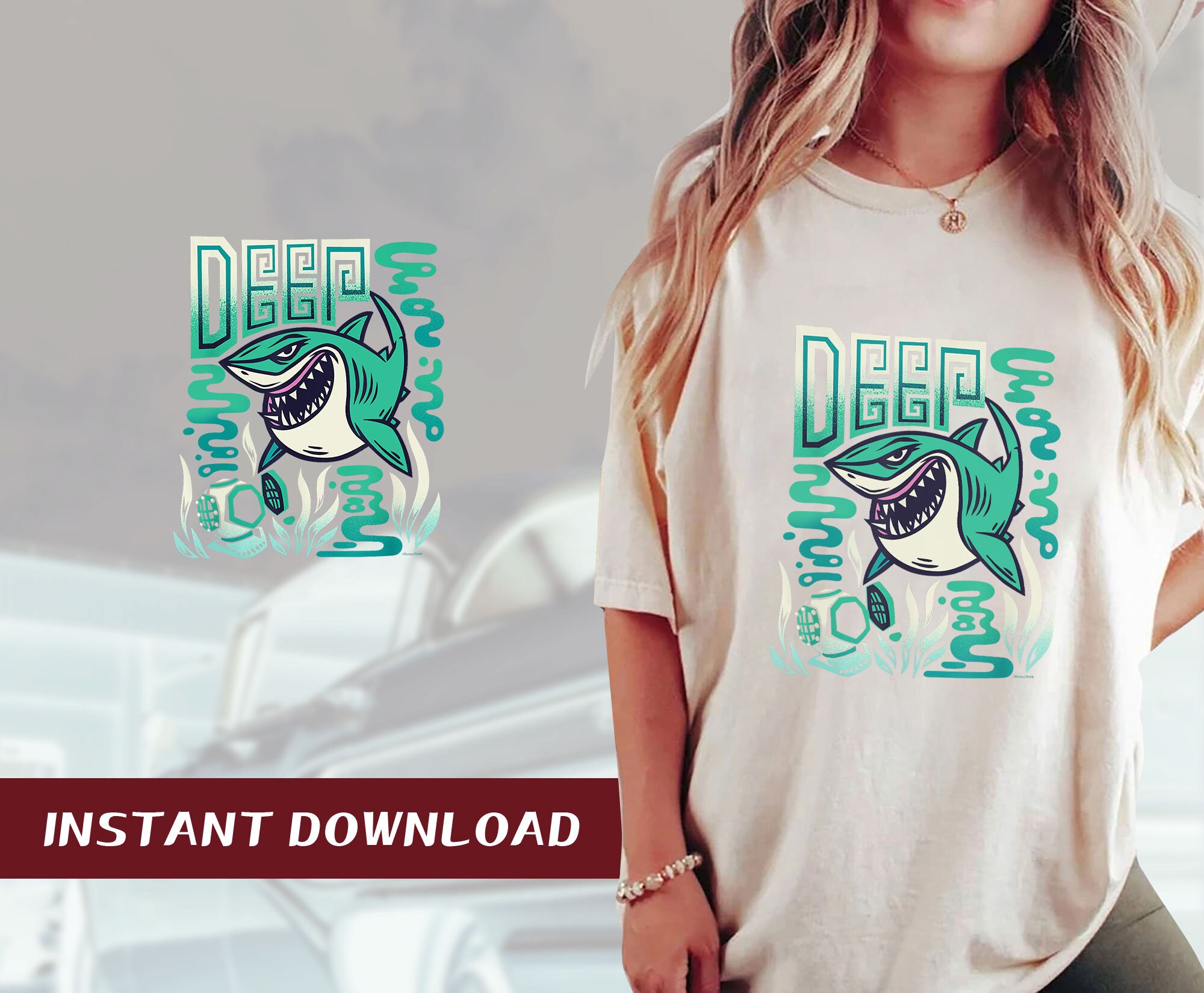 Pixar's Finding Nemo Bruce The Shark Png Bruce Shark - Etsy México