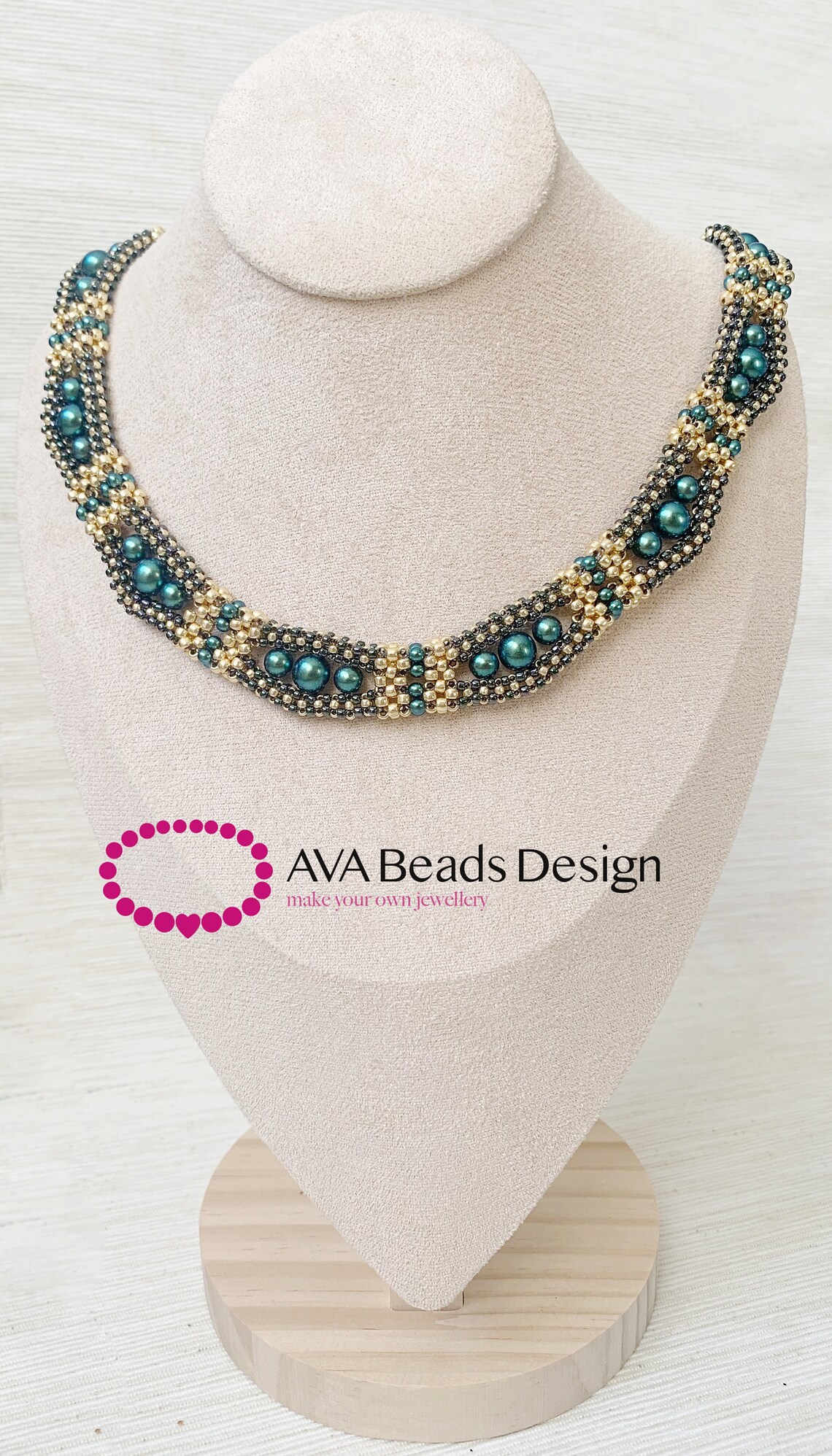 Beading Tutorial Beading Pattern Necklace Tutorial petrova - Etsy