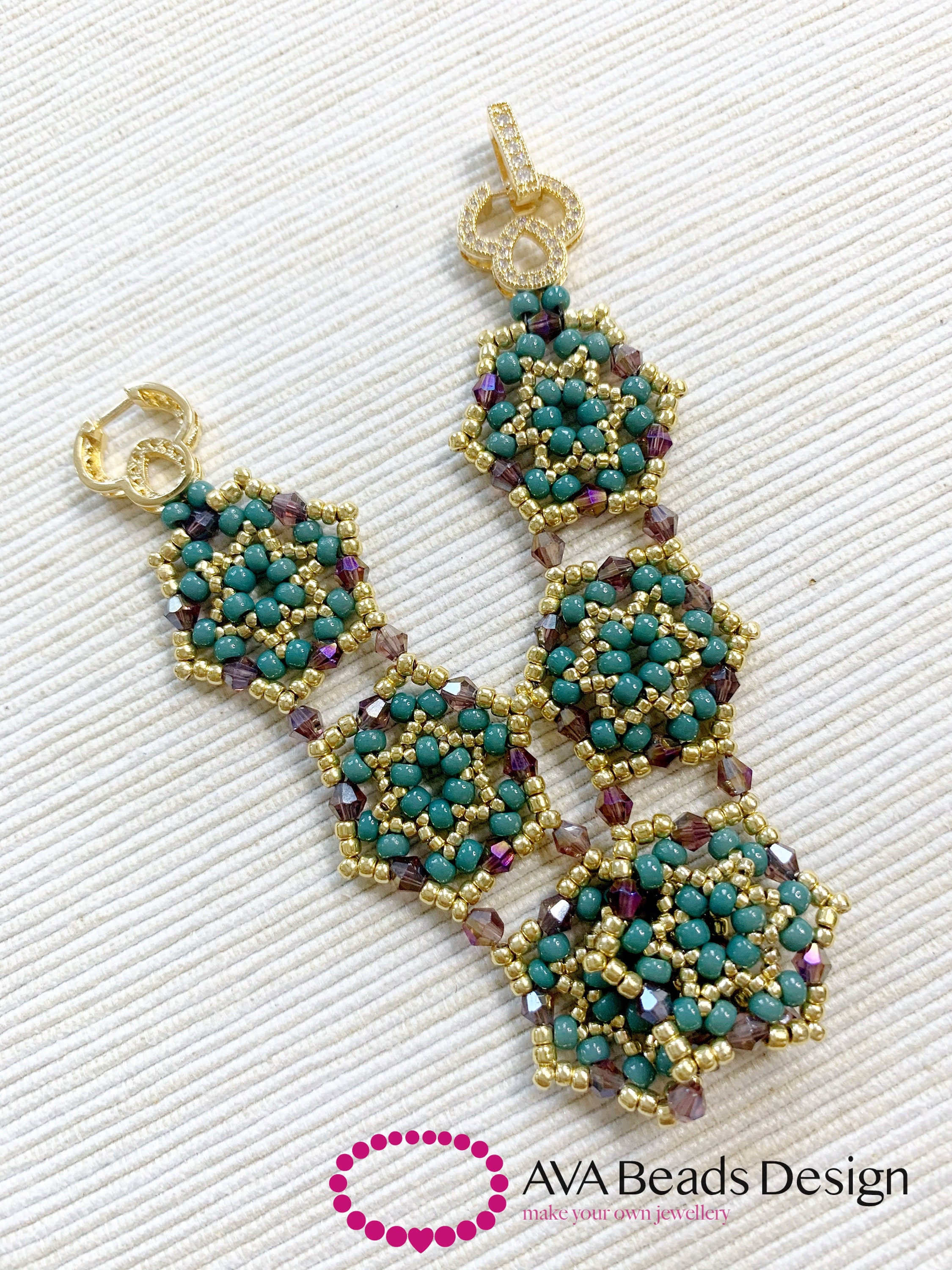 Pattern Tutorial to Make Starlight Set of Earrings and Bracelet - Etsy