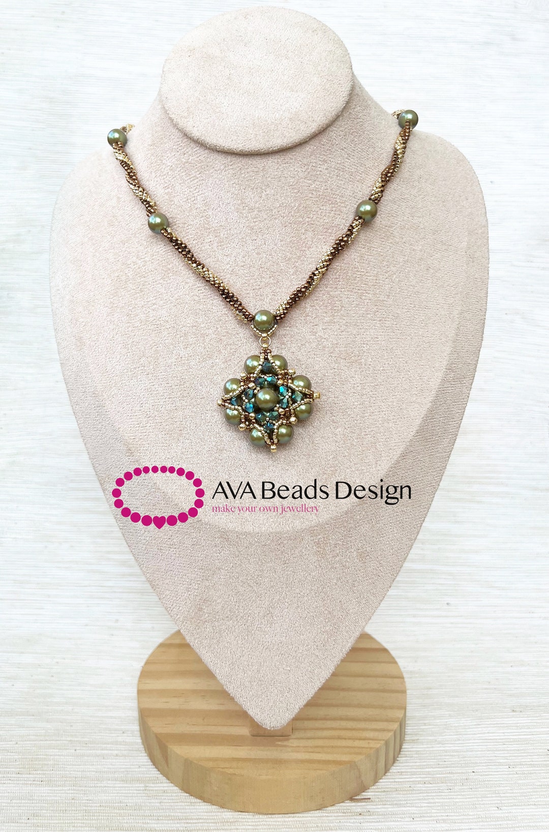 Beaded Necklace Tutorial, Starlight Pendant & Earrings (PDF Pattern) - Etsy
