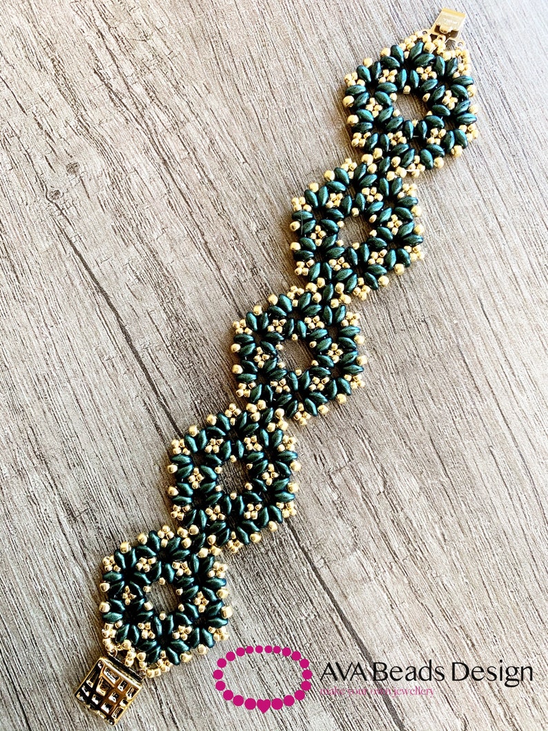PATTERN / TUTORIAL for Making "hex" Bracelet - Etsy