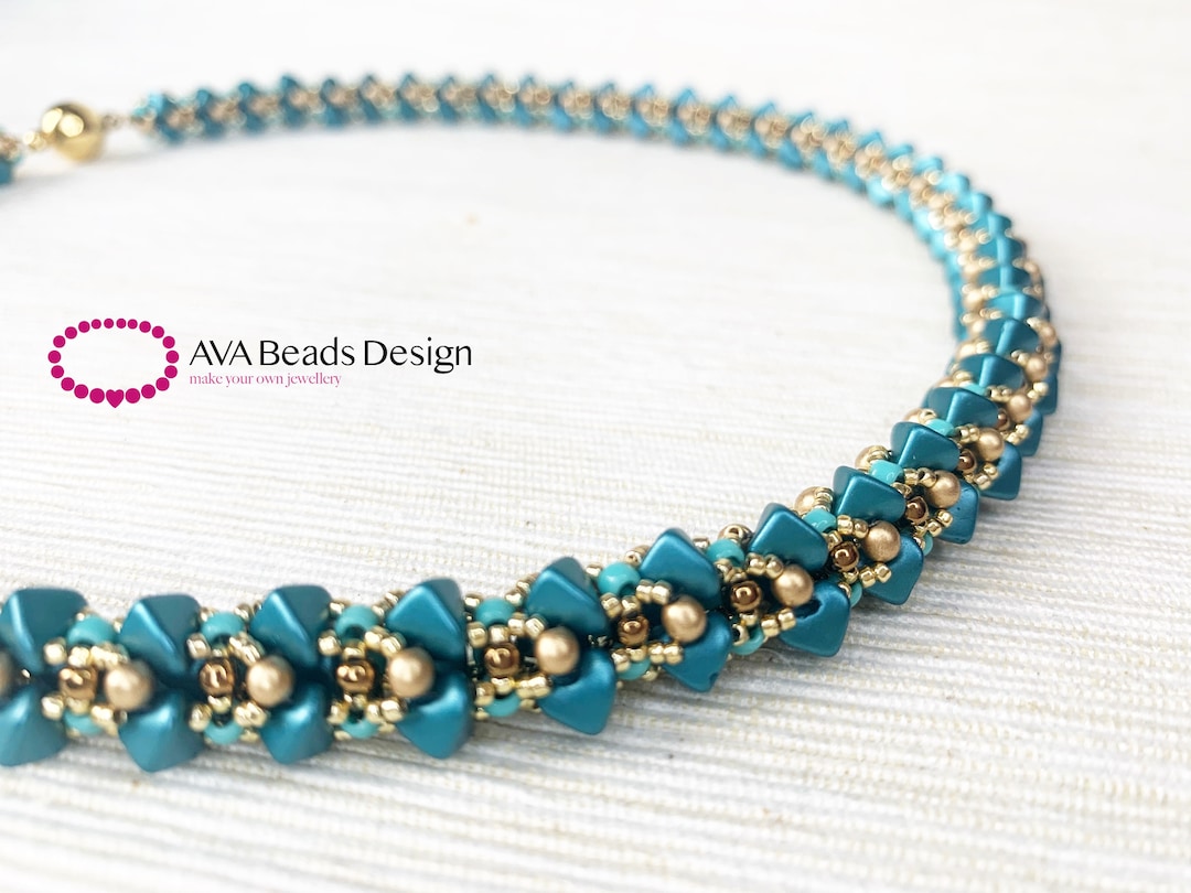 Beading Tutorial, Beaded Necklace Tutorial, Beaded Rope Pattern ...