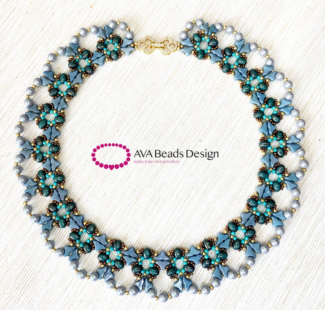 Beaded Necklace Kit, Between the Arches, Seed Beads, Helios, Samos ...